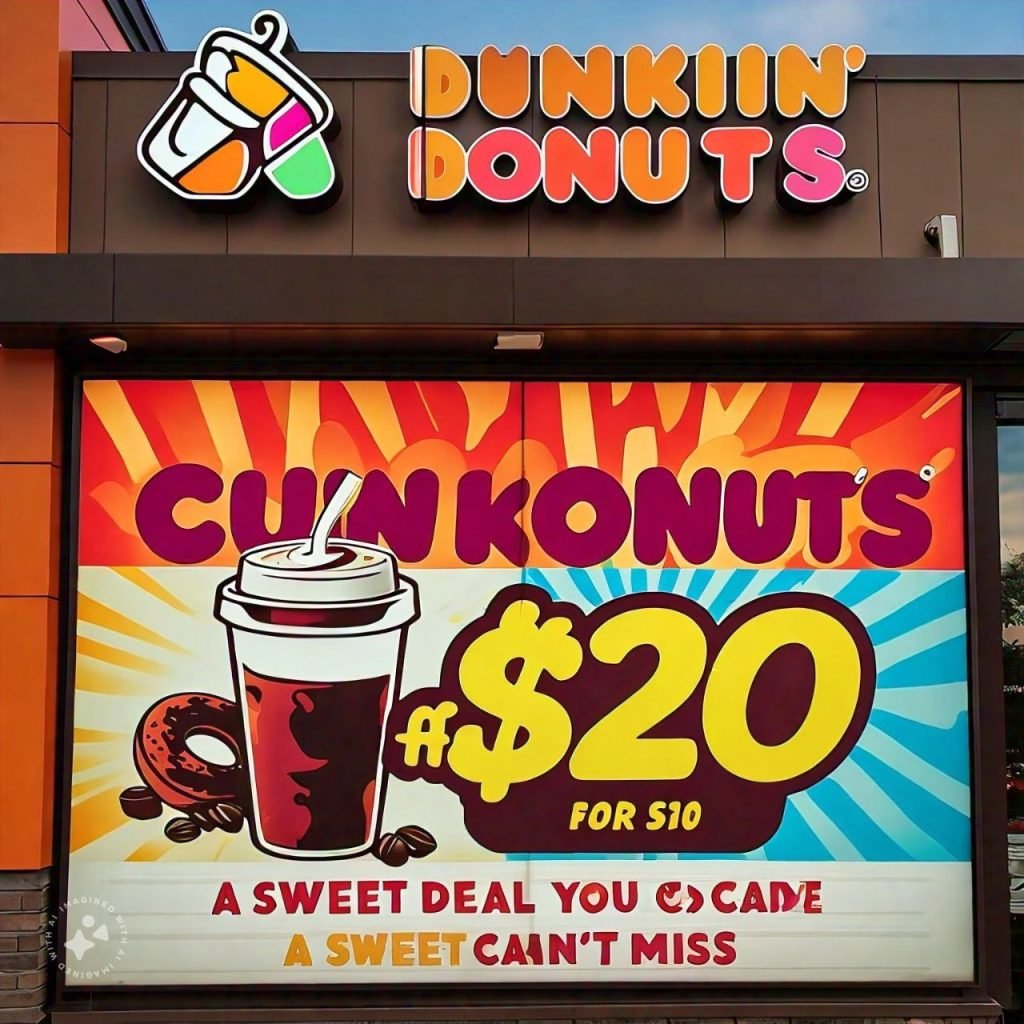 Dunkin Donuts Coffee Sale 4 for $20: Limited Time Offer!